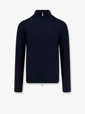 GRAN SASSO Virgin Wool Zip-up Cardigan