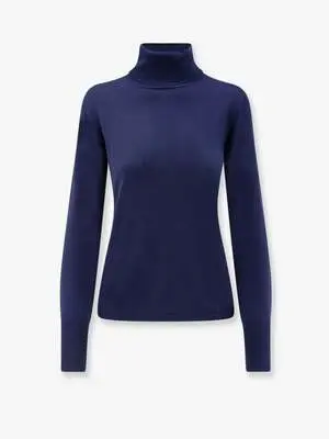 Aspesi Turtleneck Virgin Wool Sweater - Blue