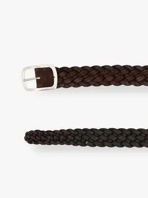 Orciani Braided Suede Belt