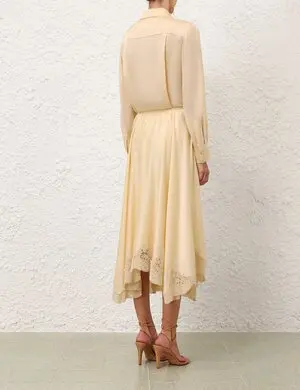 Zimmermann Valiant Lace Skirt - Cream