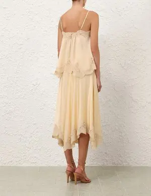 Zimmermann Valiant Satin Camisole - Cream