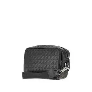 Emporio Armani Eagle Embossed Leather Pouch