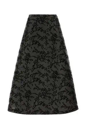 Alberta Ferretti Printed Jacquard Skirt