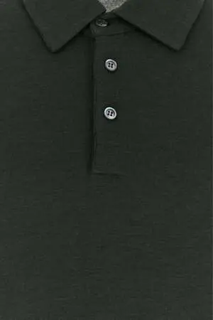 THE ROW Dark Knit Reyes Polo Shirt