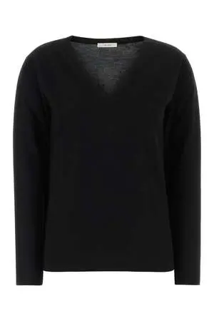 THE ROW Cashmere Poesis Sweater - Black