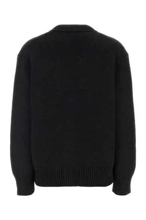 THE ROW Slate Stretch Cashmere Blend Pranavi Cardigan