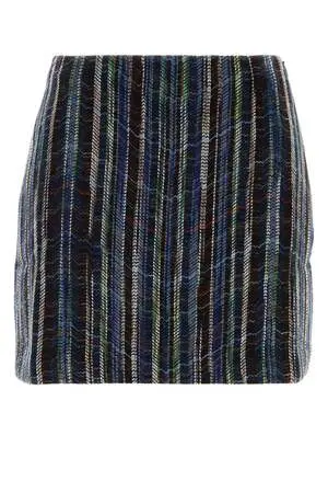 MISSONI Embroidered Wool Blend Mini Skirt
