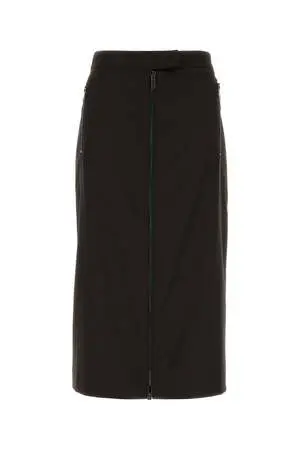 LE SULLY STUDIO Stretch Flannel Skirt