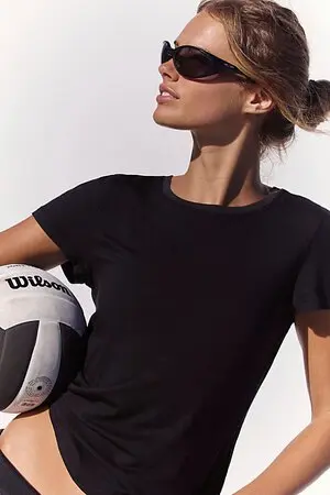 Free People Kit Tee - Black