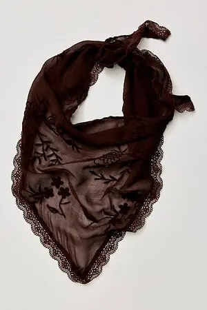 Free People Lucie Hair Scarf - Chocolate