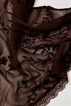 Free People Lucie Hair Scarf - Chocolate