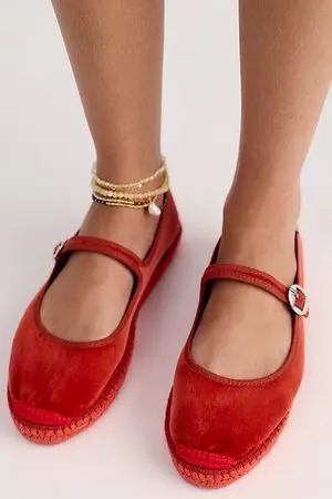 FP VEGAN COLLECTION Velvet Mary Jane Espadrilles