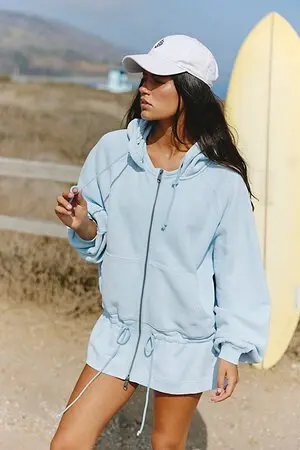Free People In A Cinch Zip-Up Hoodie :unar Bloom