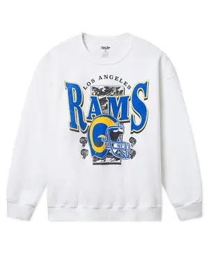 Junk Food Clothing Los Angeles Rams Graphic Crewneck Fleece