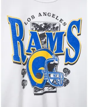 Junk Food Clothing Los Angeles Rams Graphic Crewneck Fleece