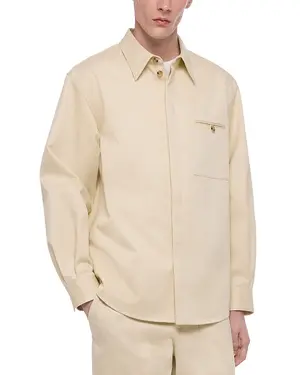 Helmut Lang Chino Twill Pocket Overshirt - Oatmeal