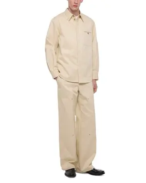 Helmut Lang Chino Twill Pocket Overshirt - Oatmeal