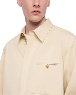 Helmut Lang Chino Twill Pocket Overshirt - Oatmeal