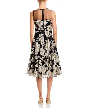 Eliza J Lace Sleeveless Midi Dress