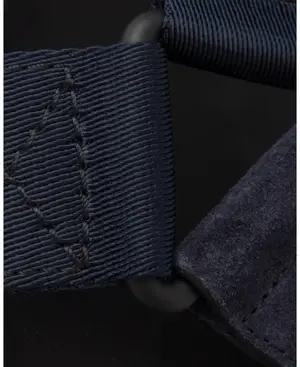 Prada Suede And Woven Tape Sporty Sandals - Blue