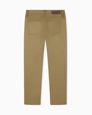 Giorgio Armani Regular Fit Five-pocket Pants In Cashmere Flannel