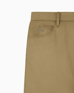 Giorgio Armani Regular Fit Five-pocket Pants In Cashmere Flannel