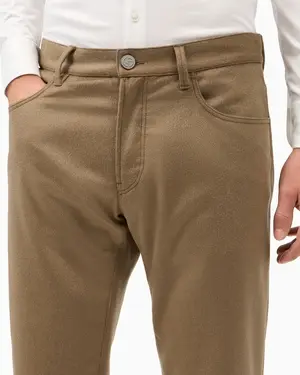 Giorgio Armani Cashmere Flannel Five-pocket Pants
