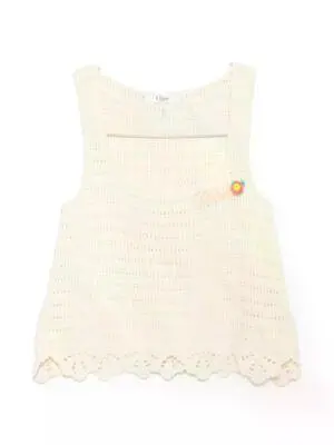 Chloé Crochet Scalloped Top