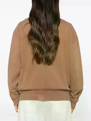 MARANT ETOILE Logo Embroidered Patch-pocket Cardigan - Brown