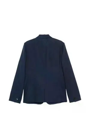Paul Smith Single-breasted Patch-pocket Blazer - Blue