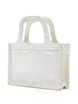Dior 2020 Mini Embroidered Canvas Camouflage Book Tote Bag - White