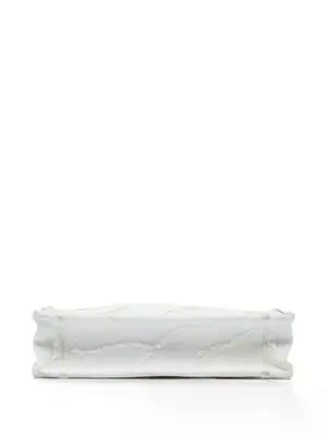 Dior 2020 Mini Embroidered Canvas Camouflage Book Tote Bag - White