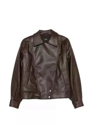 TWINSET Textured Leather Jacket