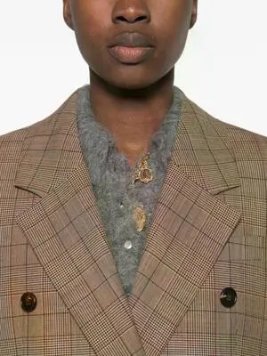 Chloé Double-breasted Check Jacket