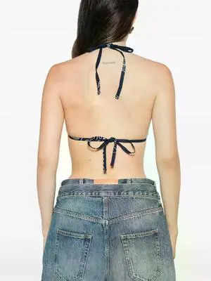 RE/DONE Bandana-print Top - Blue