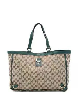 Gucci Gg Canvas Abbey D Ring Tote Bag - Neutrals