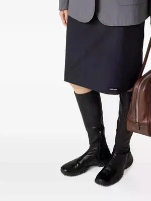 Miu Miu Stretch Poplin Skirt