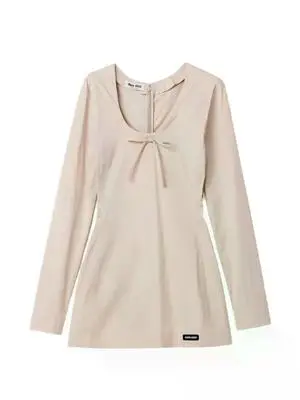 Miu Miu Stretch Poplin Mini-dress