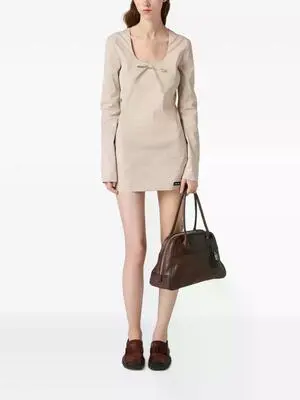 Miu Miu Stretch Poplin Mini-dress