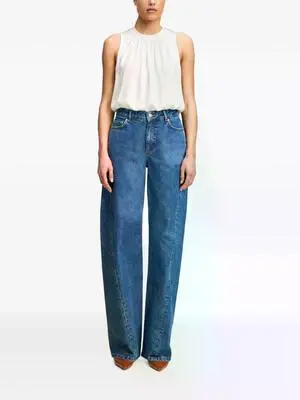 Cinq À Sept Pleated Sleeveless Blouse - White