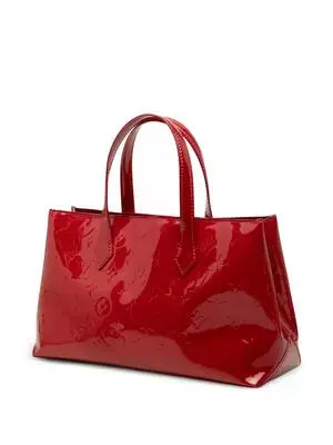 LOUIS VUITTON Monogram Vernis Wilshire Pm Handbag - Red