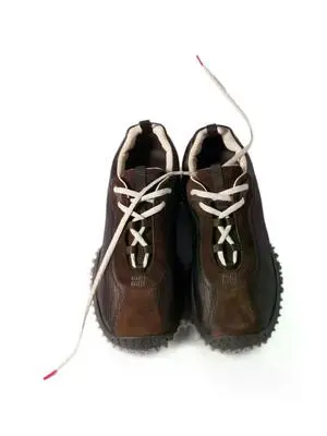 Miu Miu Bubble Technical Fabric And Suede Sneakers