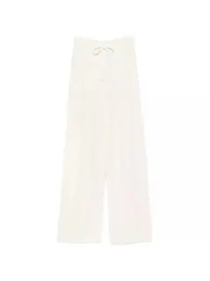 Max Mara Fiabe Drawstring-fastening Trousers - White