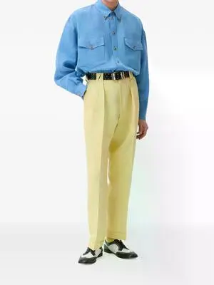 Versace Wool-linen Formal Pants