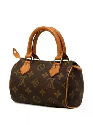 LOUIS VUITTON Monogram Canvas Nano Speedy Bandouliere Satchel - Brown