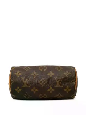 LOUIS VUITTON Monogram Canvas Nano Speedy Bandouliere Satchel - Brown