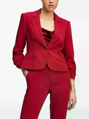 Cinq À Sept Khloe Ruched-sleeve Blazer