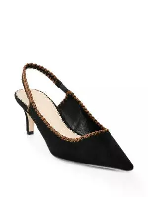 Cinq À Sept Sylvie Braided Slingback Pumps - Black