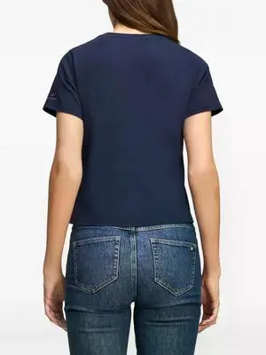 Cinq À Sept Wildflower-embroidery Shrunken T-shirt
