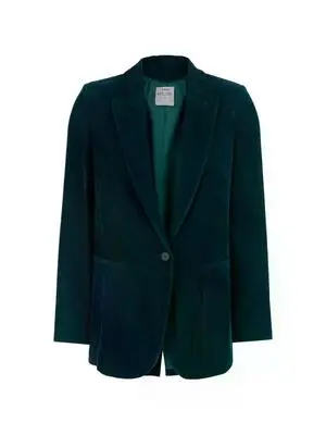FORTE_FORTE Corduroy-effect Single-breasted Blazer